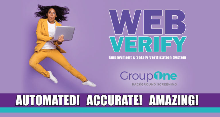 GroupOne’s WebVerify – An Amazing Employment and Salary Verification System! | GroupOne Services